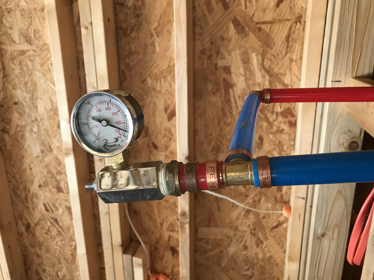 Plumbing Pressure Test Project Small House